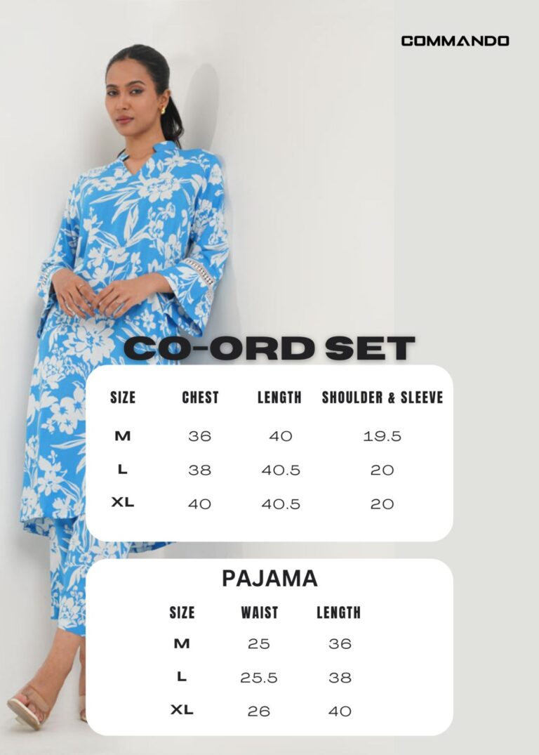 Stylish Oversized Co-ord Set | COMMANDO BD