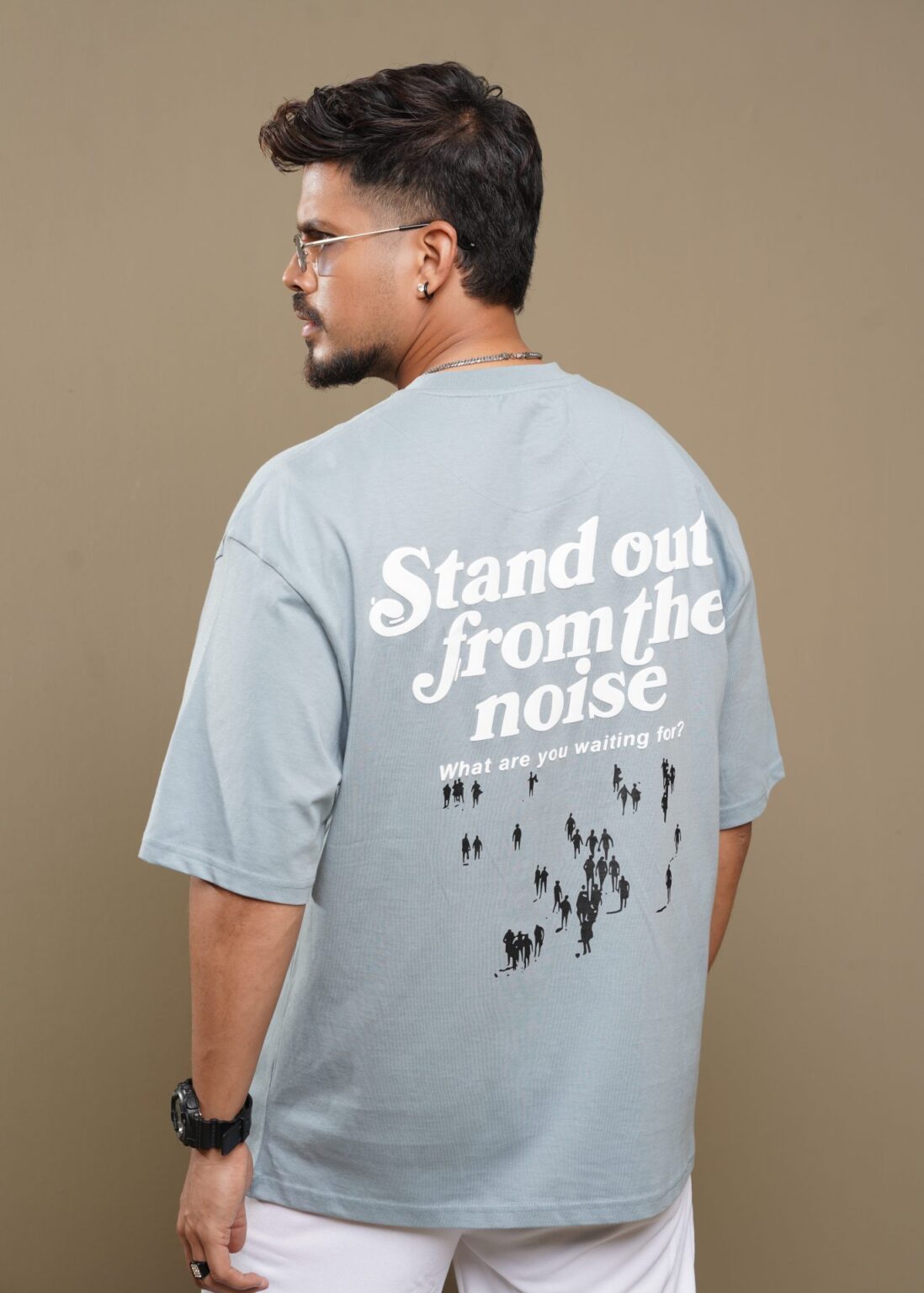 Stand Out Oversized Tees (Steel Blue) | COMMANDO BD