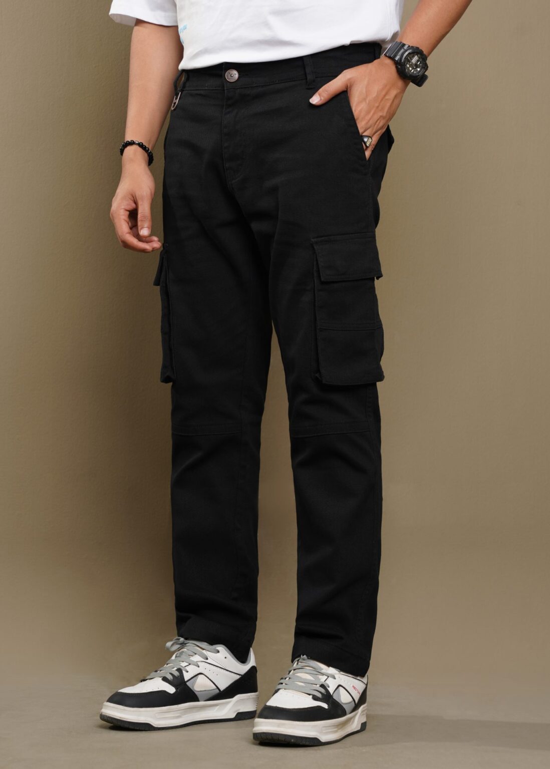 Stylish Slim Fit 6-Pocket Twill Cargo Chinos | COMMANDO BD