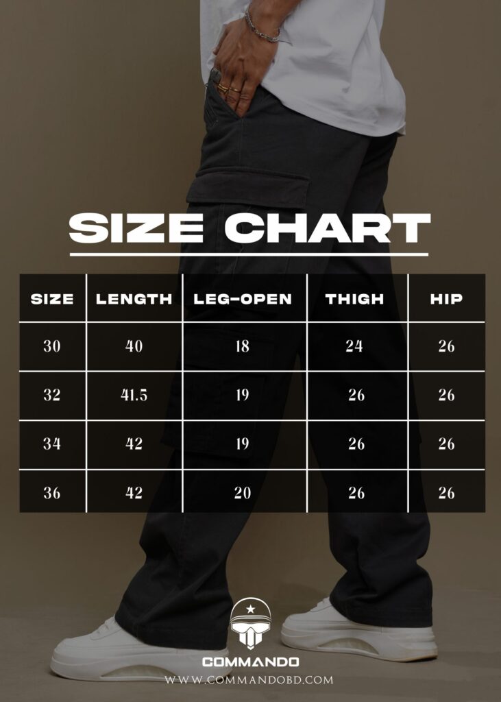 Shop Baggy Fit Twill Cargo Pants | COMMANDO BD