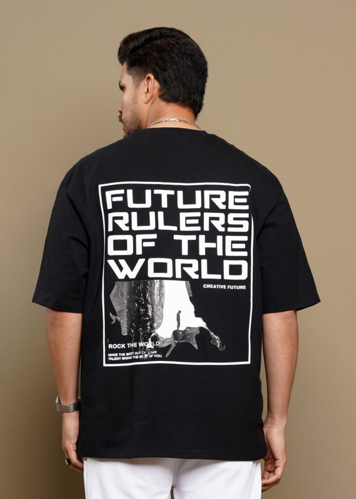 Future Oversized Tees (Black) | COMMANDO BD