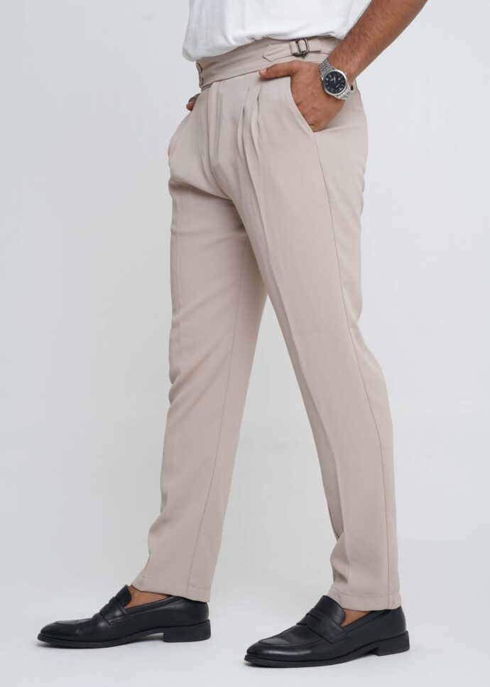 Slim Fit Formal Pant (Off White) | COMMANDO BD