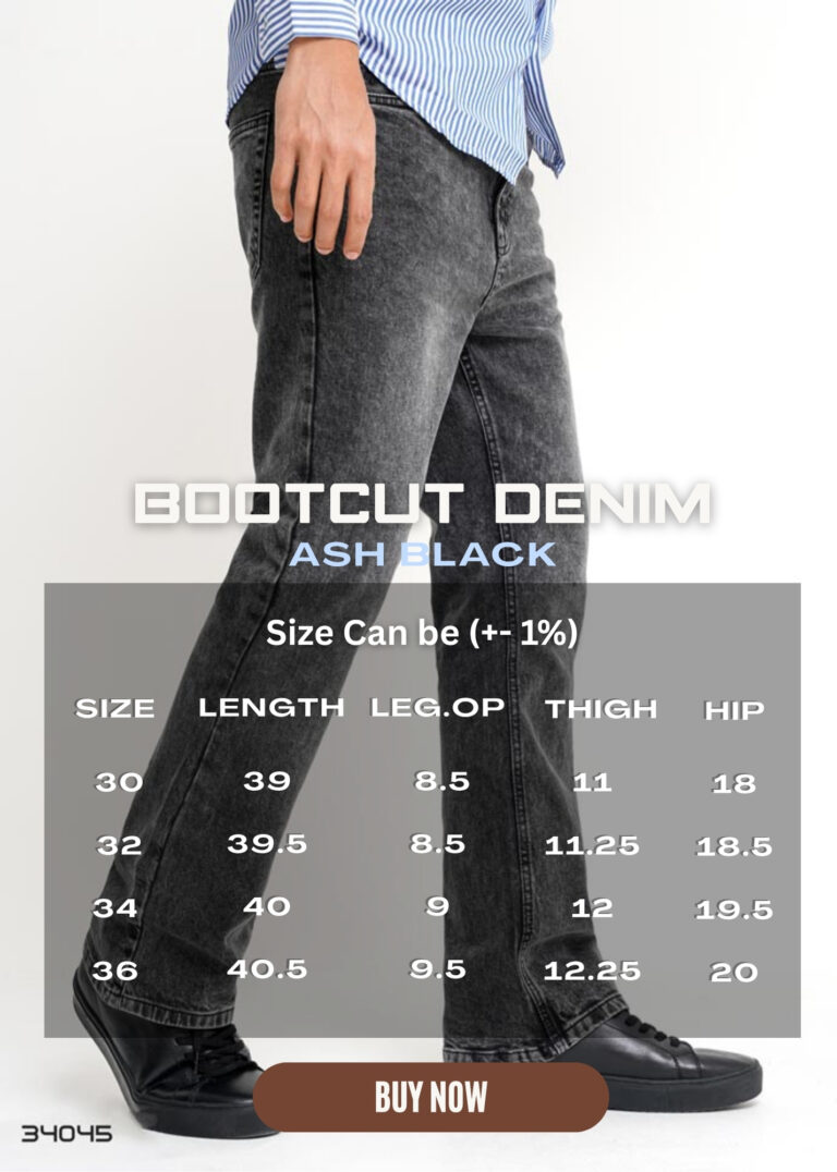 Men's Blue Boot Cut Jeans | Commando jeans