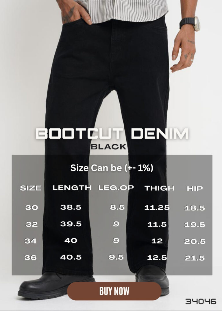 Men's Blue Boot Cut Jeans | Commando jeans
