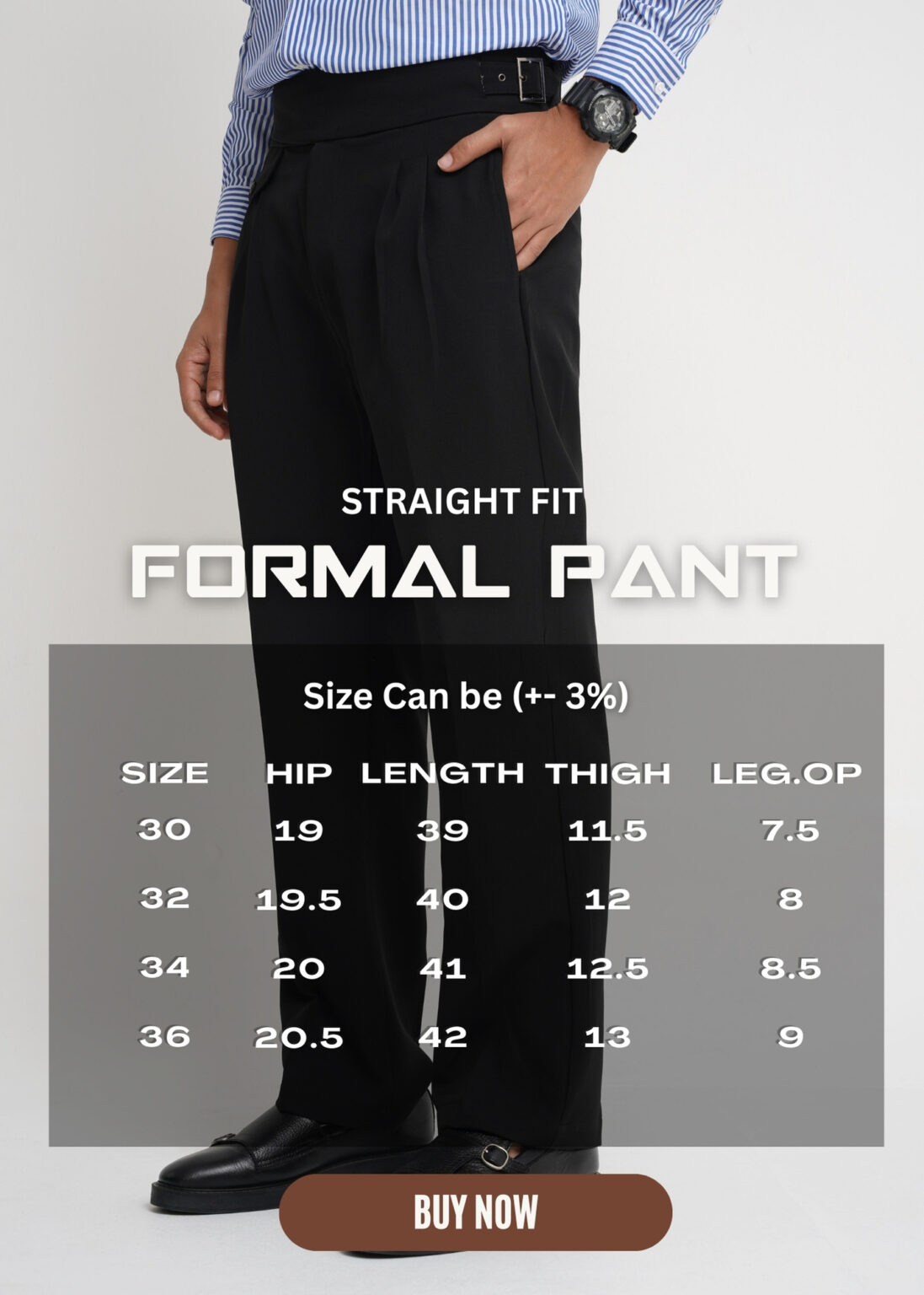 Straight Fit Formal Pant | COMMANDO BD