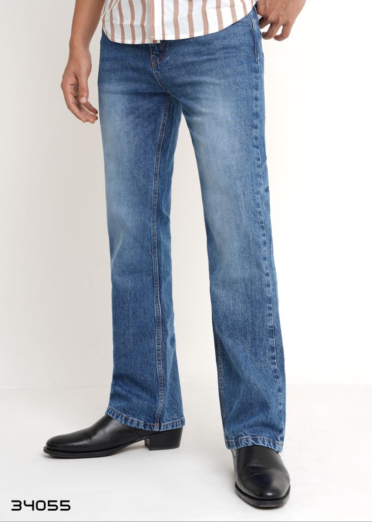 Men's Blue Boot Cut Jeans | Commando jeans