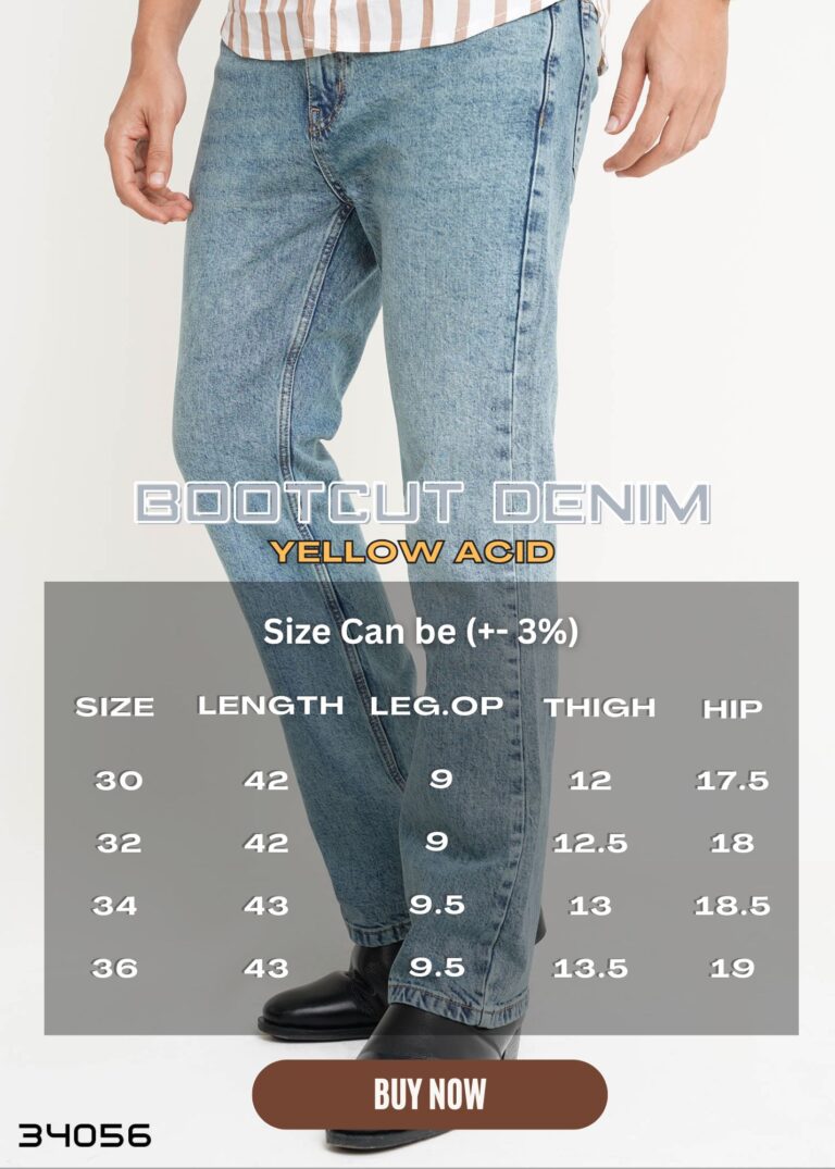 Men's Blue Boot Cut Jeans | Commando jeans