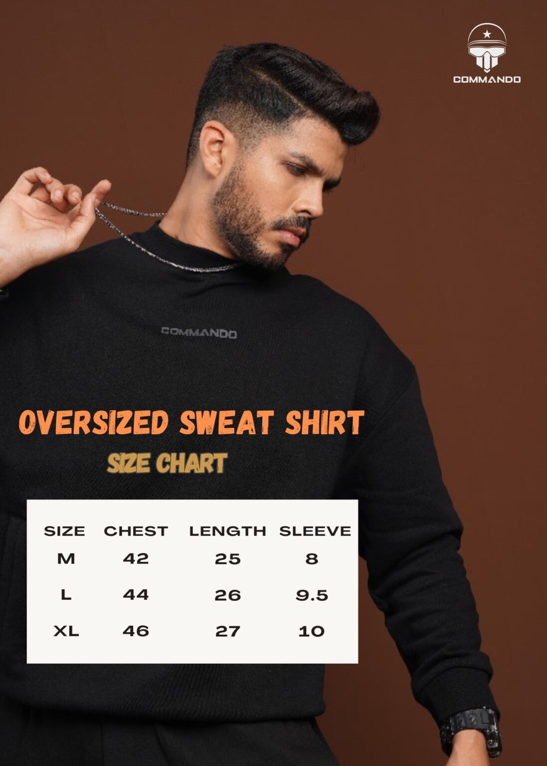 Oversized Sweat Shirt | COMMANDO BD
