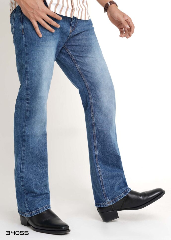 Men's Blue Boot Cut Jeans | Commando jeans