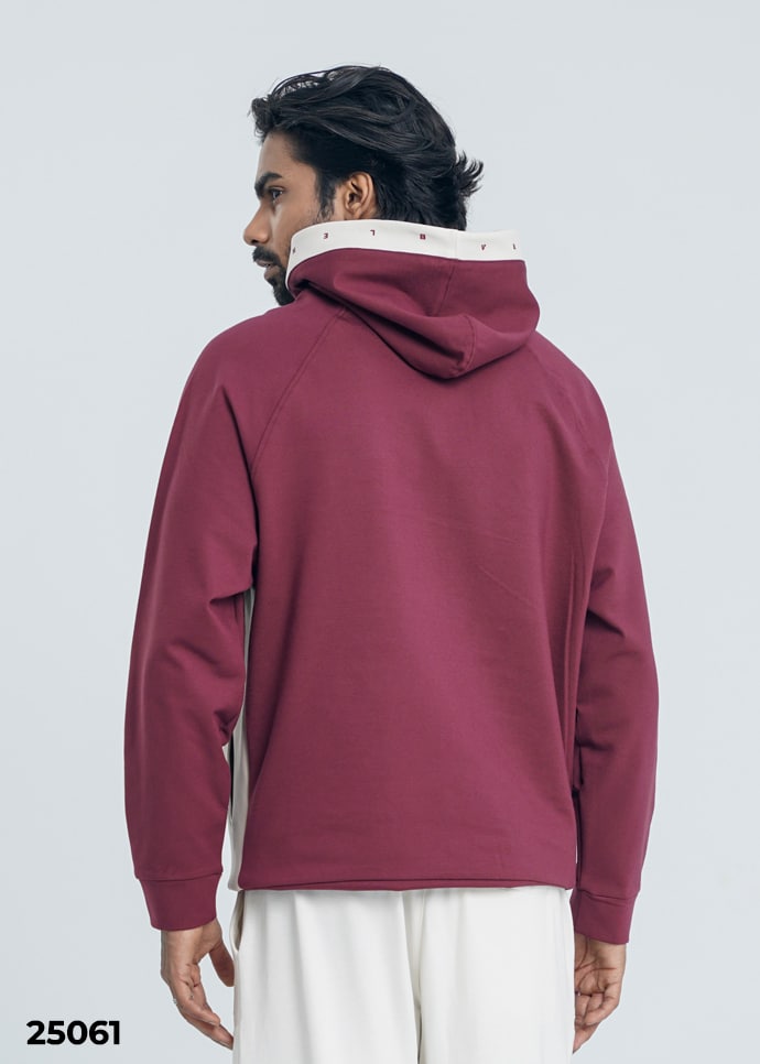 Ravine Hoodie Maroon Off-White | COMMANDO BD